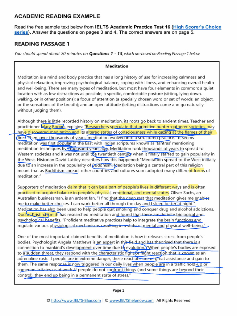 Academic Reading Sample | PDF