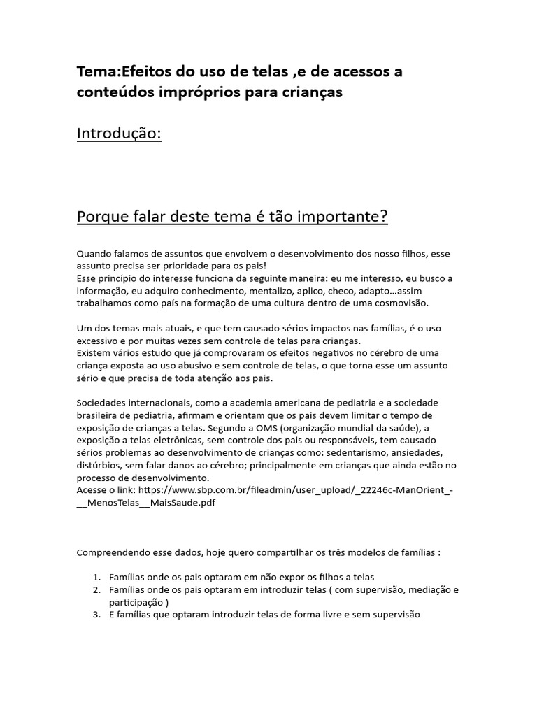 Estudo Telas | PDF