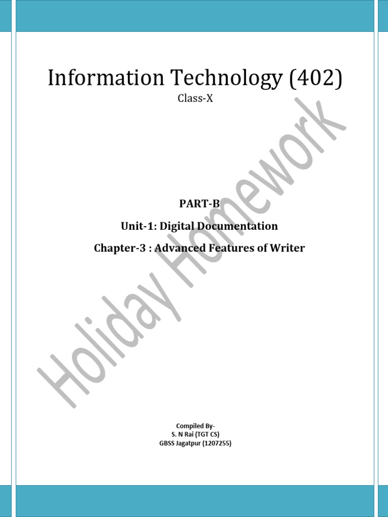 Chapter - 3 Advanced Features of Writers | PDF