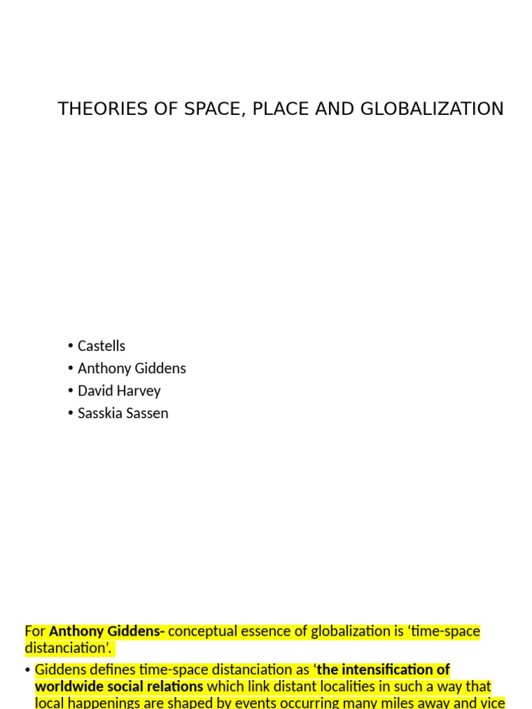Theories of Space | PDF