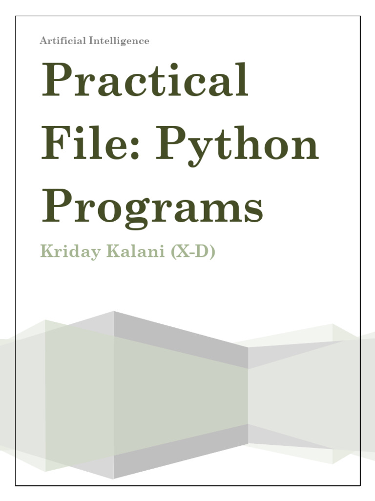 Practical File | PDF