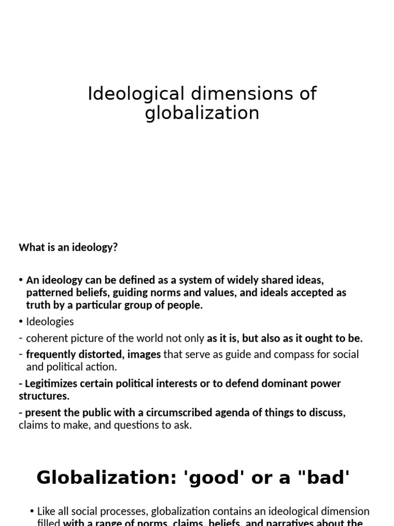 Ideological Globalization | PDF