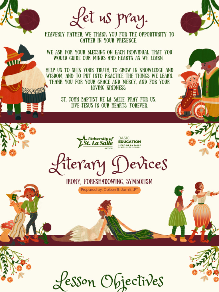 Literary Devices (Irony, Foreshadowing, Symbolism) | PDF