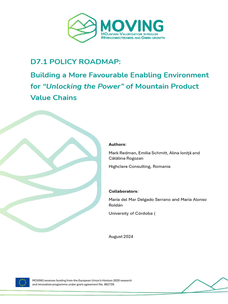 D7.1 Policy Roadmap Final | PDF