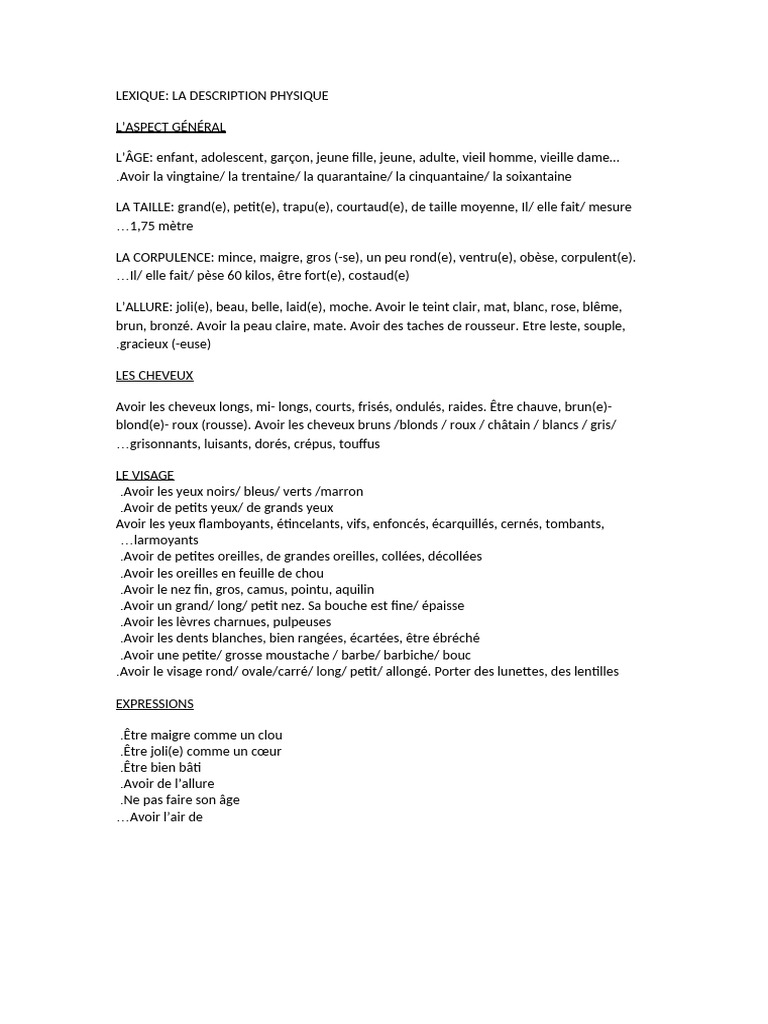 Description Physique | PDF