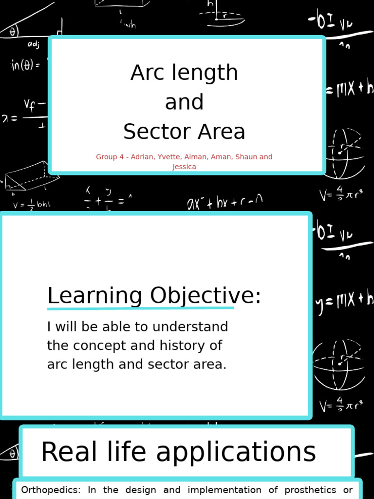 Arc Length and Sector Area | PDF