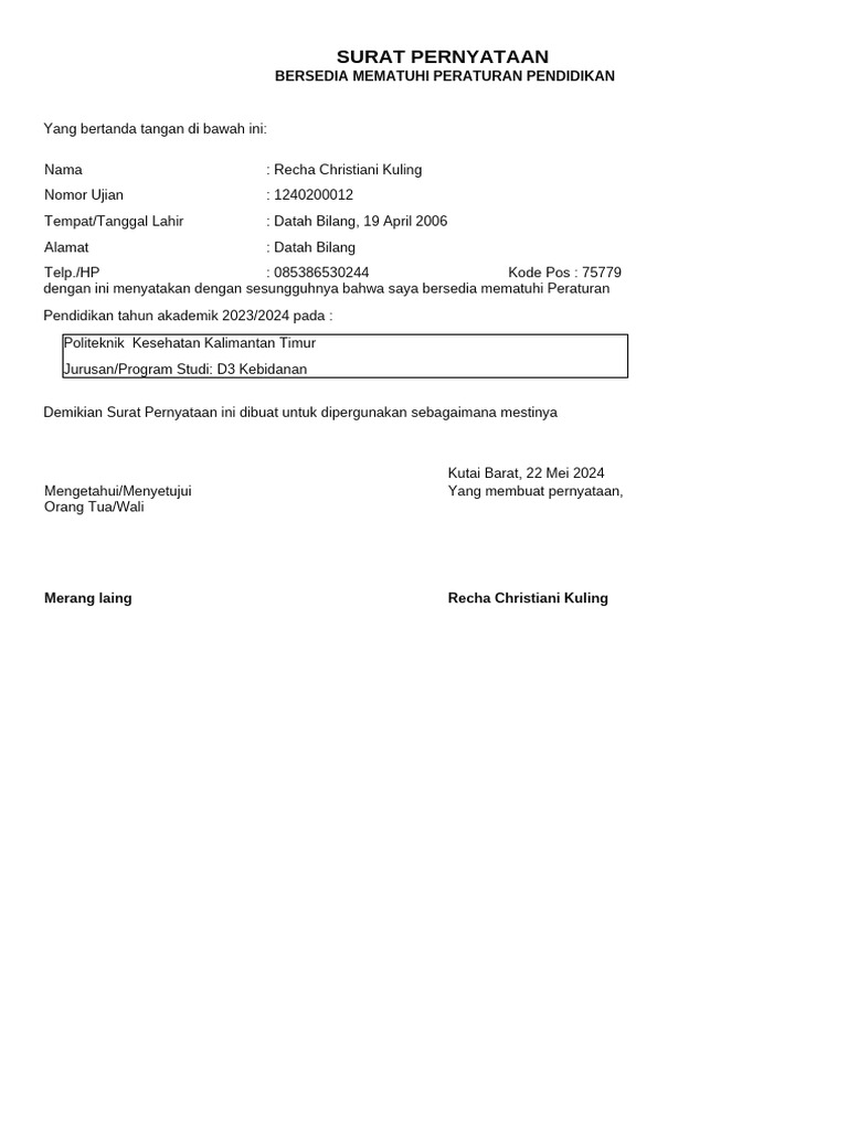 Surat Akademik-18 | PDF