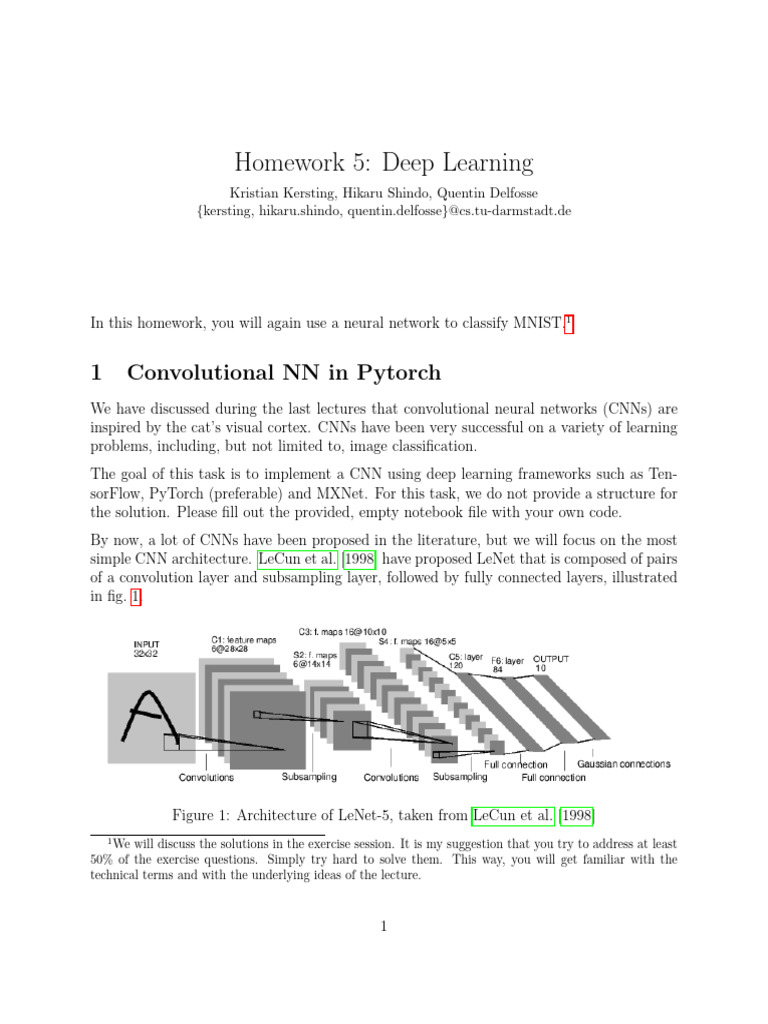Deep Learning SoSe2024 hw5 | PDF