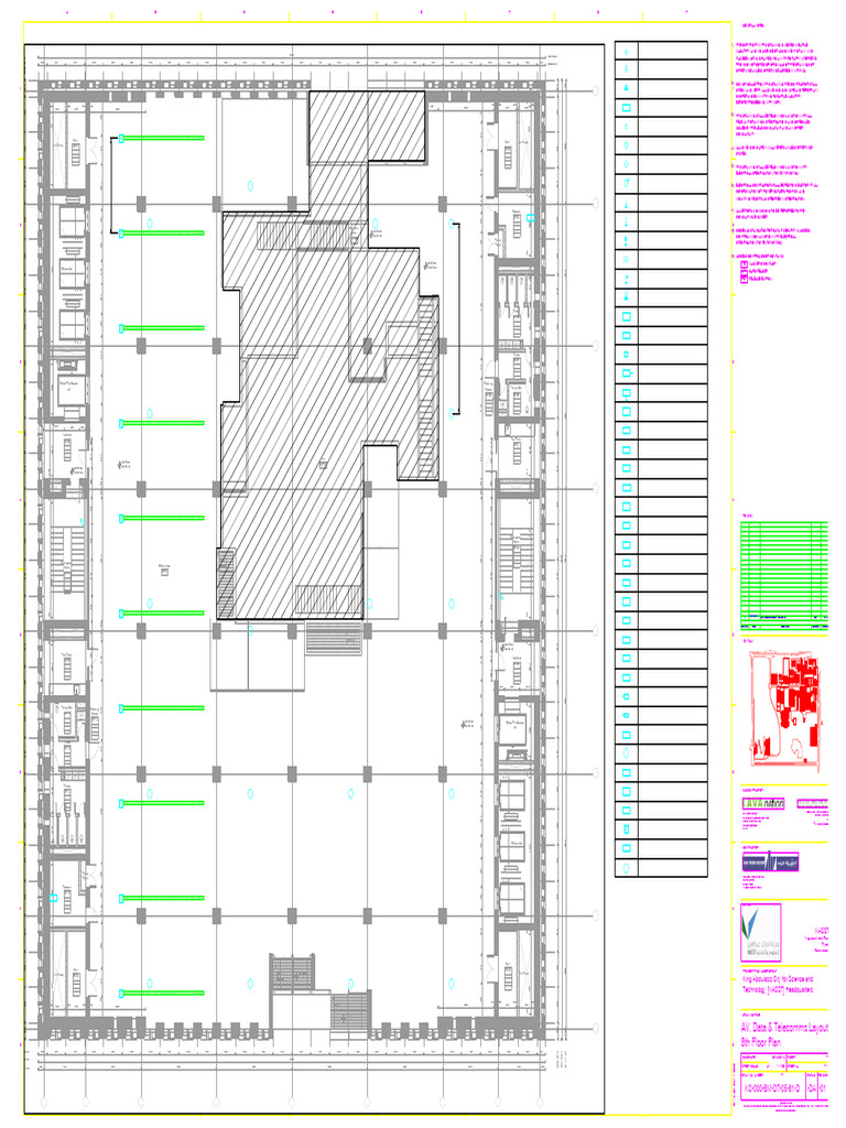 AV, Data & Telecomms Layout 8th Floor Plan: - DA - 01 KC-000-BM-DT-05 ...
