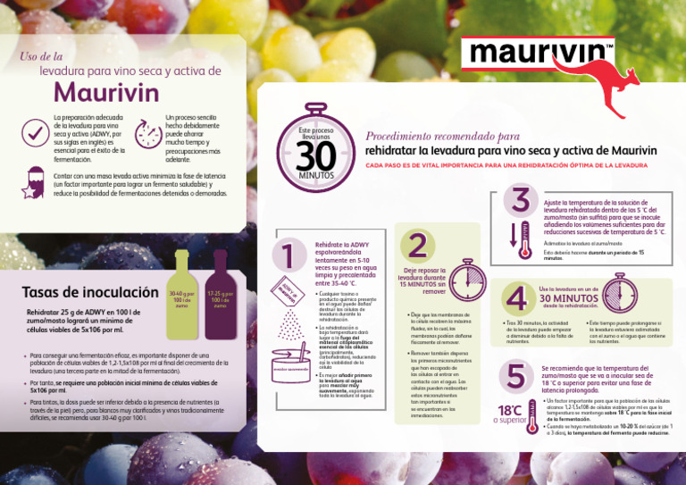 Maurivin Wine Innovation Sheet How To Use Maurivin Adwy Web February ...
