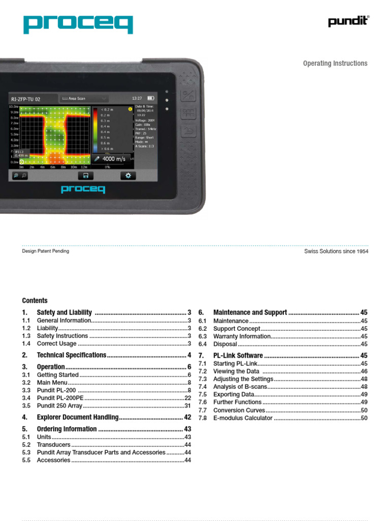 Pundit pl200 Operating Instructions - English | PDF