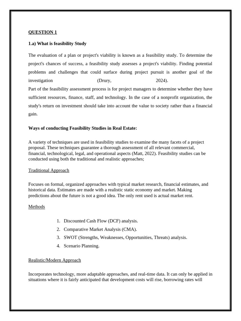 Methods of Feasibility Studies | PDF | Feasibility Study | Discounted Cash Flow