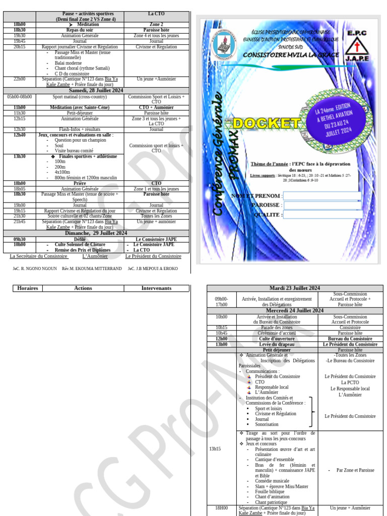 Projet Docket - CG 2024 | PDF