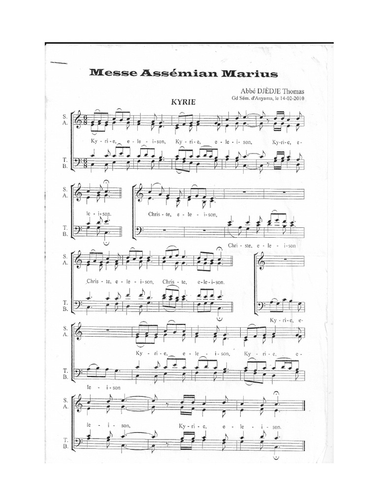 Ordinaire Assemien Marius | PDF