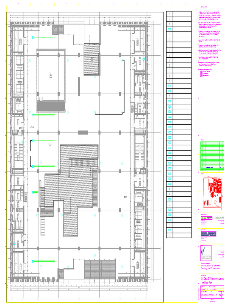AV, Data & Telecomms Layout 11th Floor Plan: - DA - 01 KC-000-BM-DT-05 ...