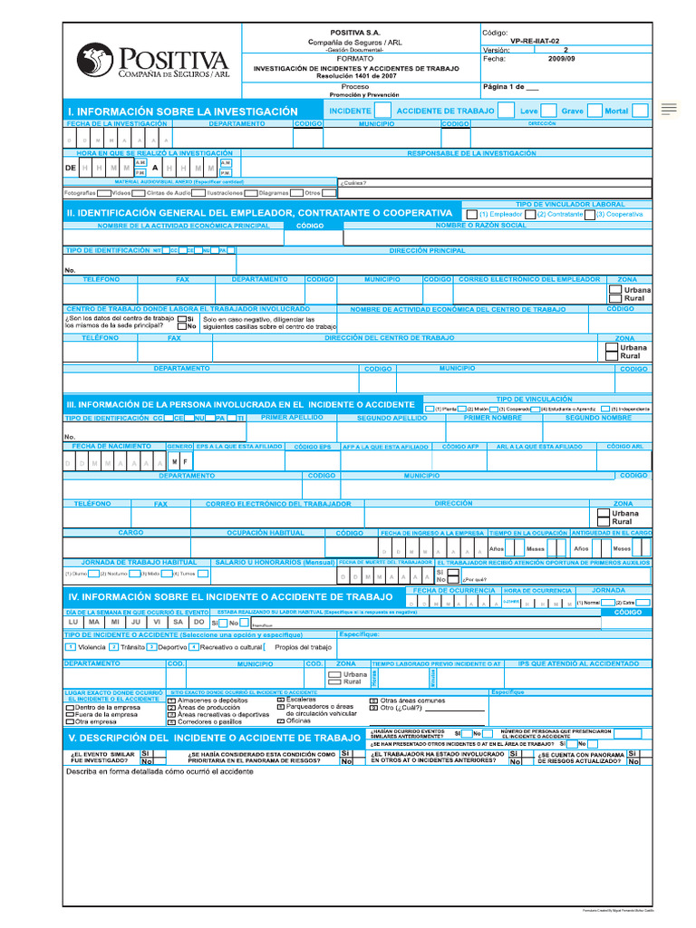 Formato de Inv at Modelo | PDF