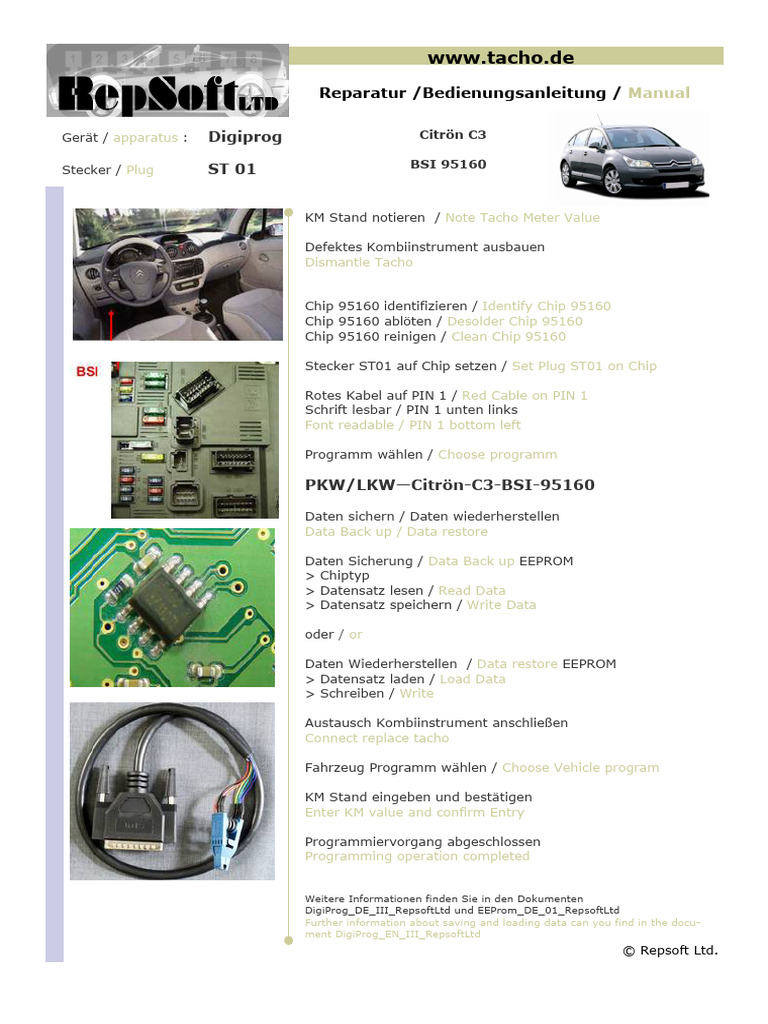Citr枚n C3 BSI 95160 DE EN EEP 001 RepsoftLtd | PDF