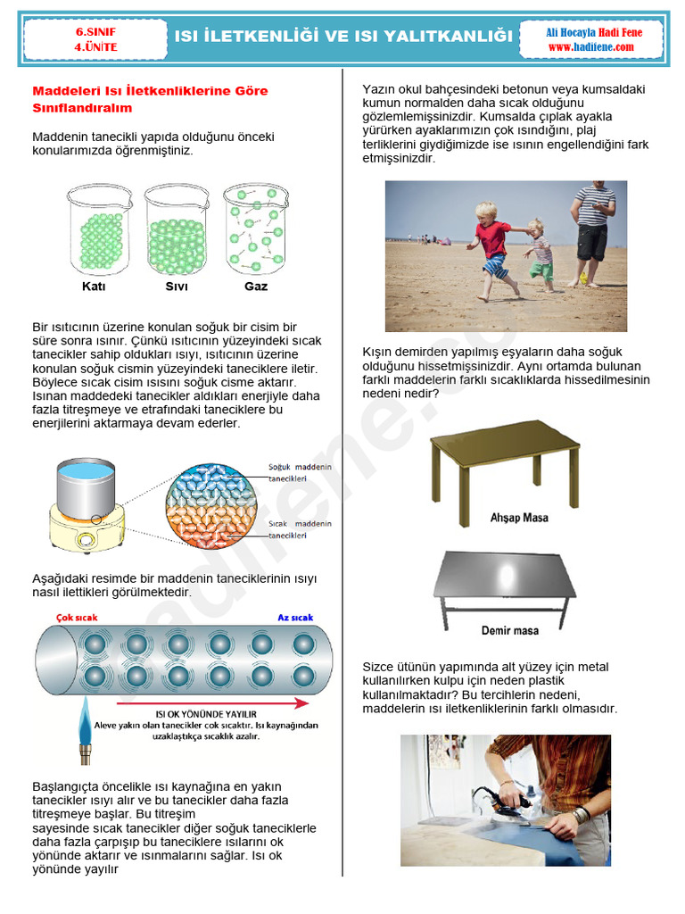 6.Sinif-Fen-Bilimleri-4.-Unite-Ders-Notlari- | PDF