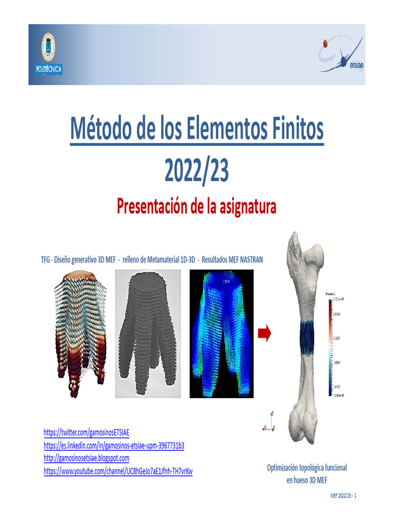 MEF 1 IntroMEF v1 2022 | PDF | Structural Analysis | Teaching Methods ...
