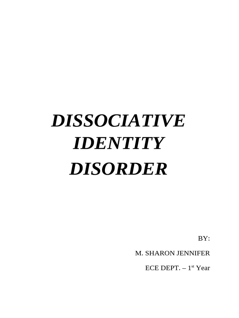 Dissociative Identity Disorder | PDF