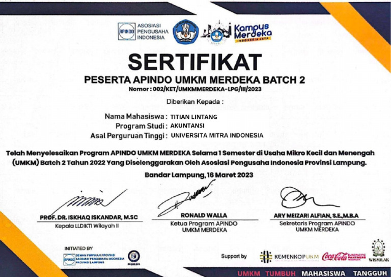 Titian Lintang (Buat Banyak 1) AKUNTANSI | PDF