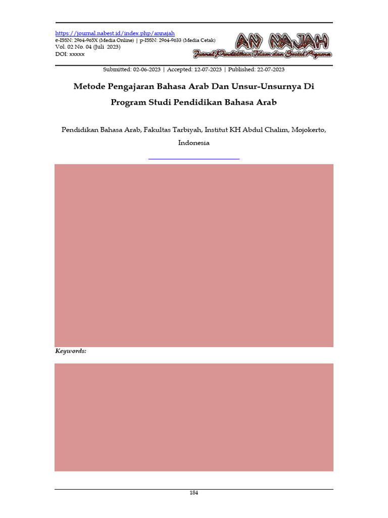 184 199 Jurnal+Uswatun+Khasanah | PDF