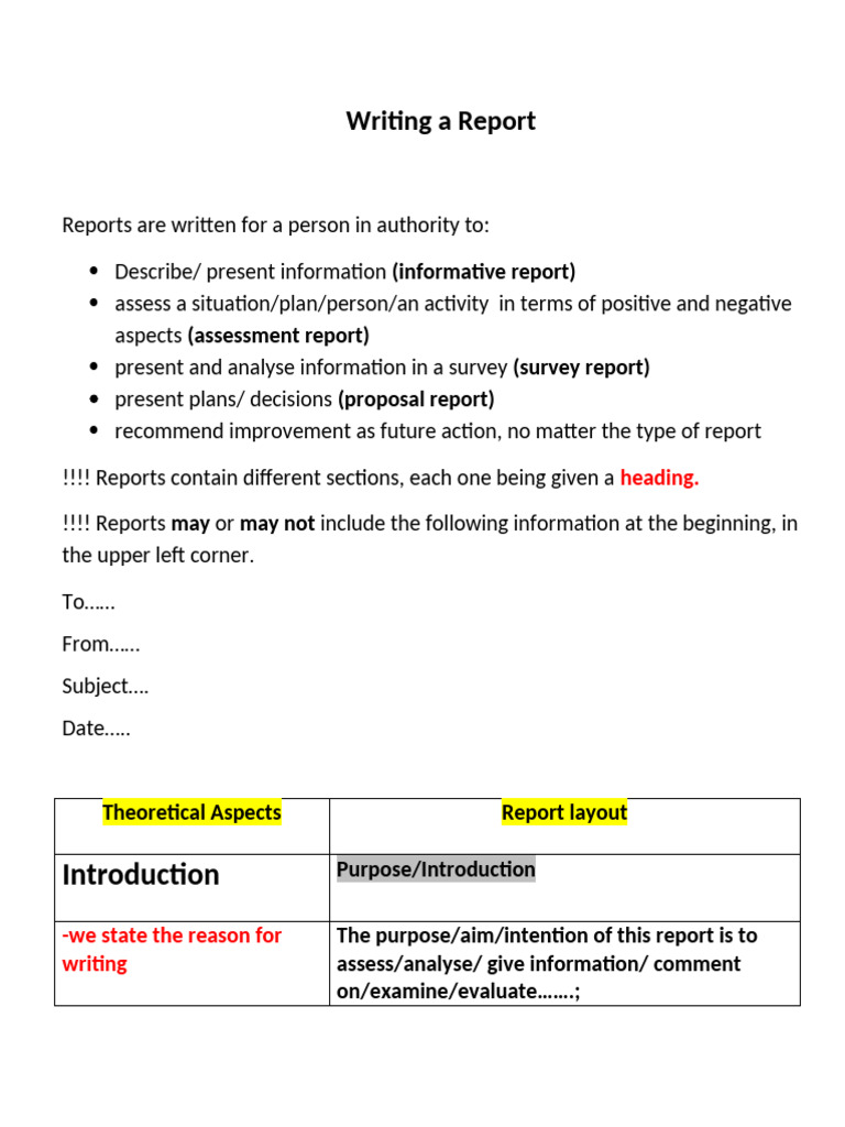 Writing Reports | PDF