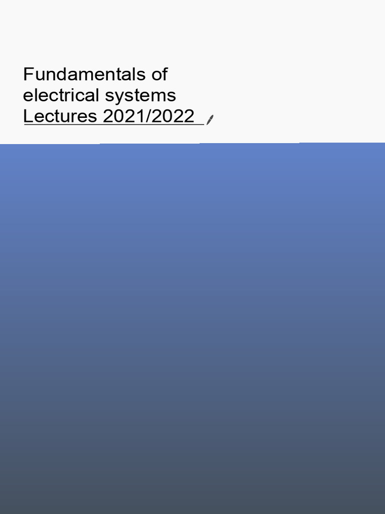 FES, Lectures 2021-2022 | PDF