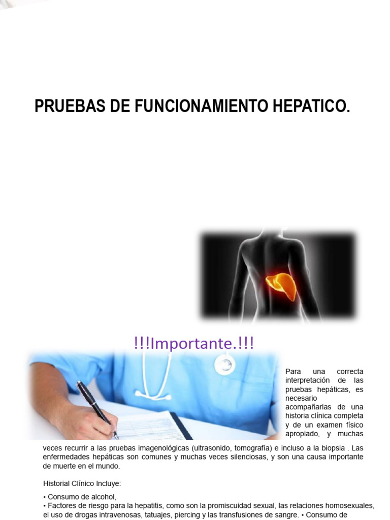 Pruebas de Funcion Hepatica PDF | PDF