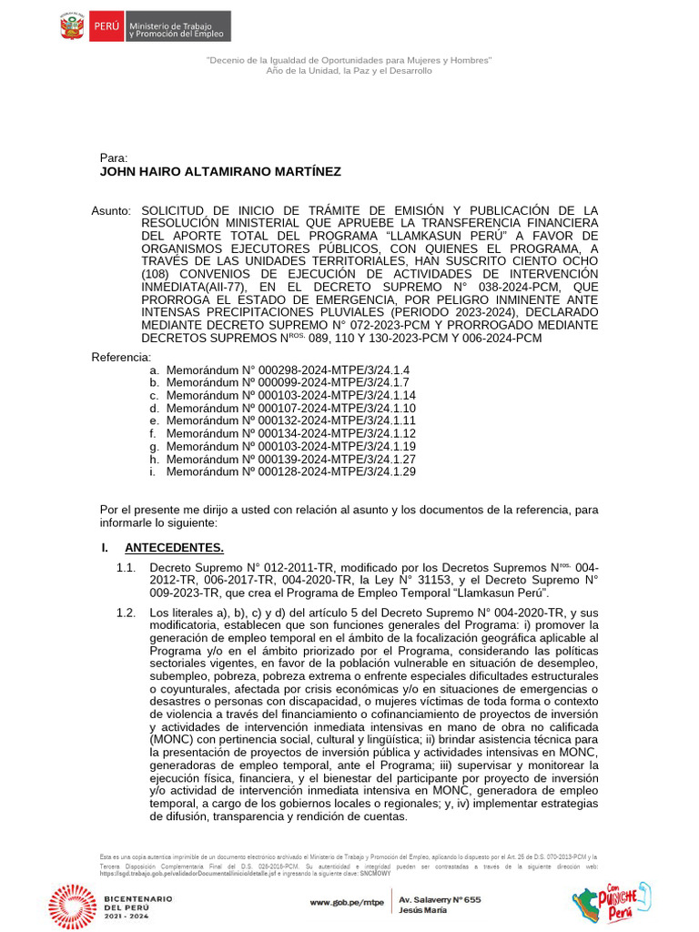INFORME-Rxxx-2024-MTPE RM - AII-77JAJA | PDF