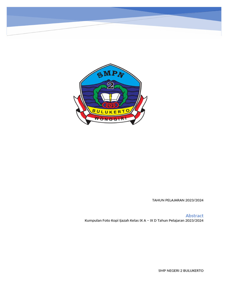 COVER IJAZAH 2024 | PDF