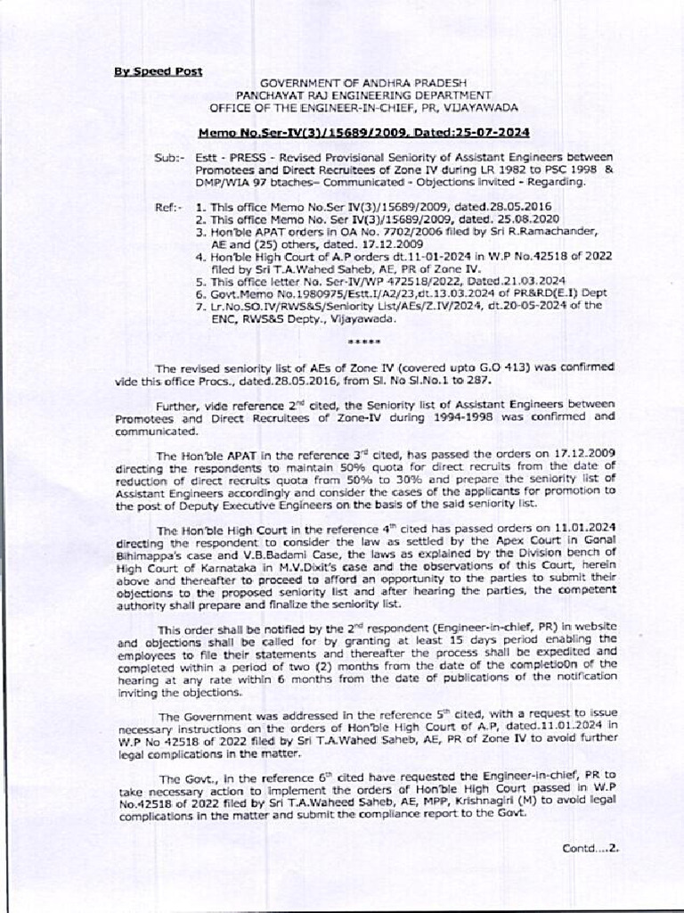 Revised 1994 Seniority | PDF