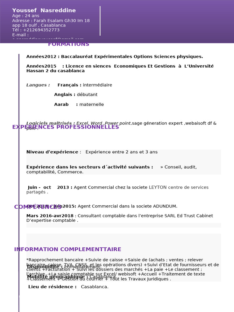 Information Complementtaire - Copie | PDF