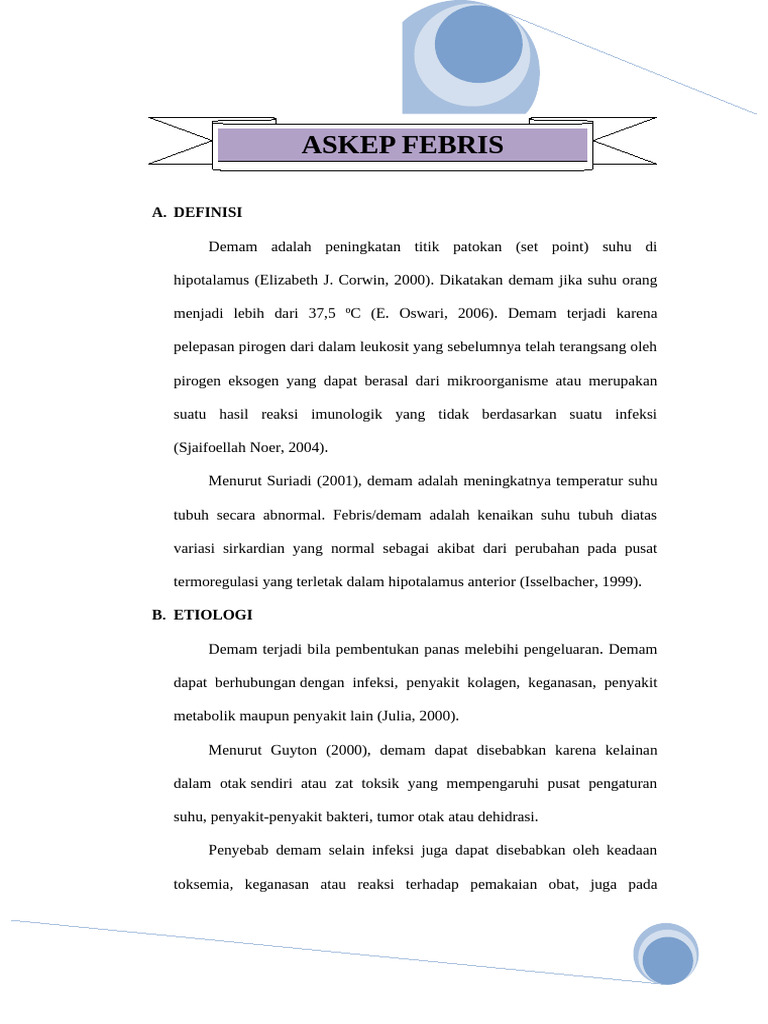 Febris Ok | PDF | Clinical Medicine | Wellness