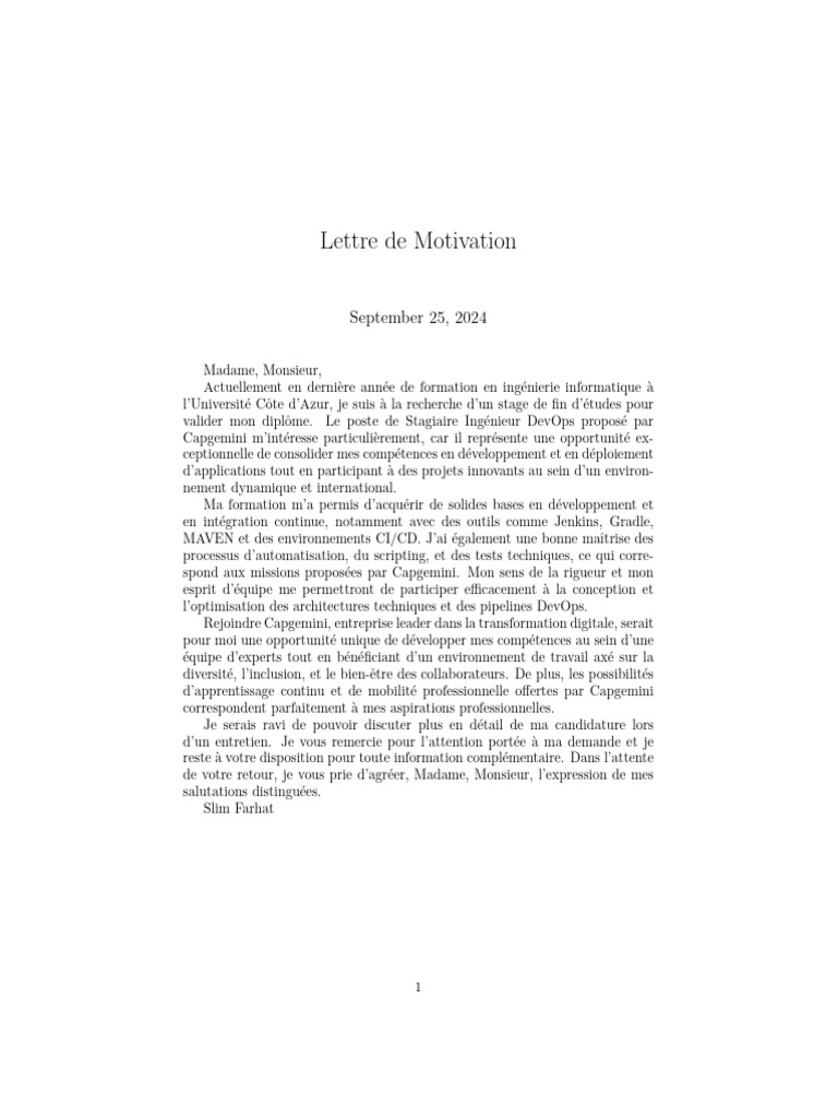 Lettre | PDF