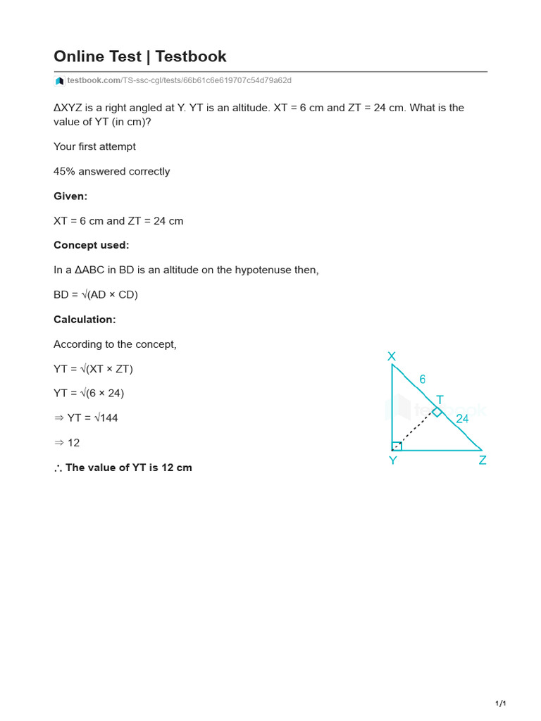 Online Test Testbook | PDF