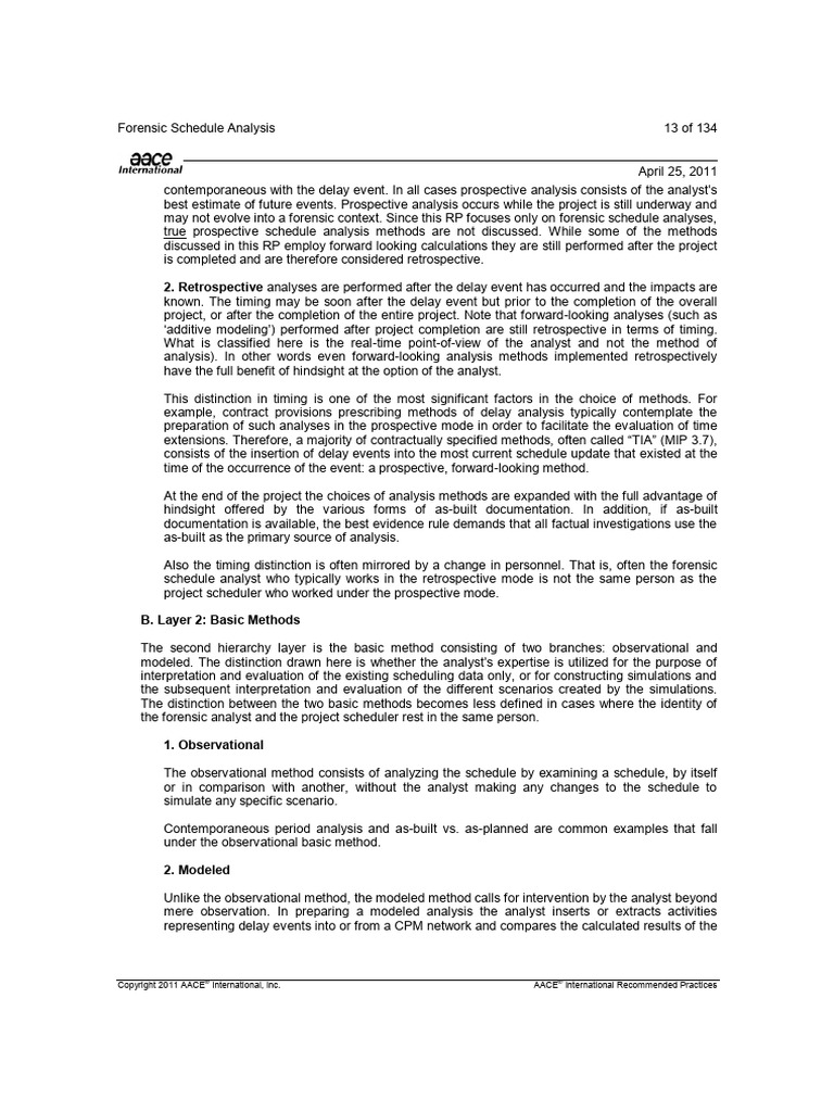 Pages From AACE Schedule Forensic Analysis - Part3 | PDF