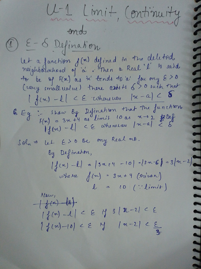 Calculus Notes | PDF