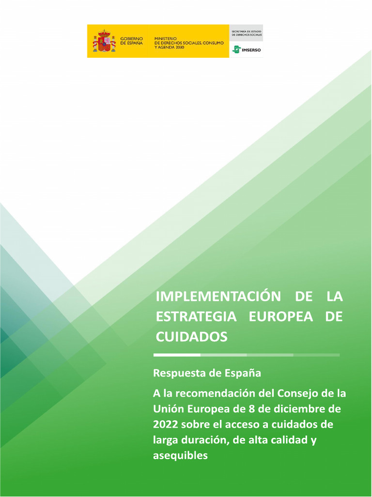 Rpta ES Estrategia EU Cuidados | PDF