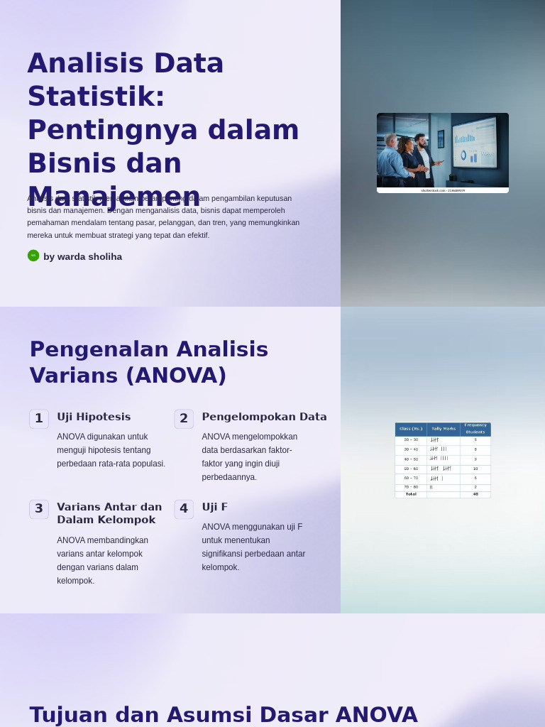 Pentingnya ANOVA dalam Analisis Data | PDF | Karier & Perkembangan