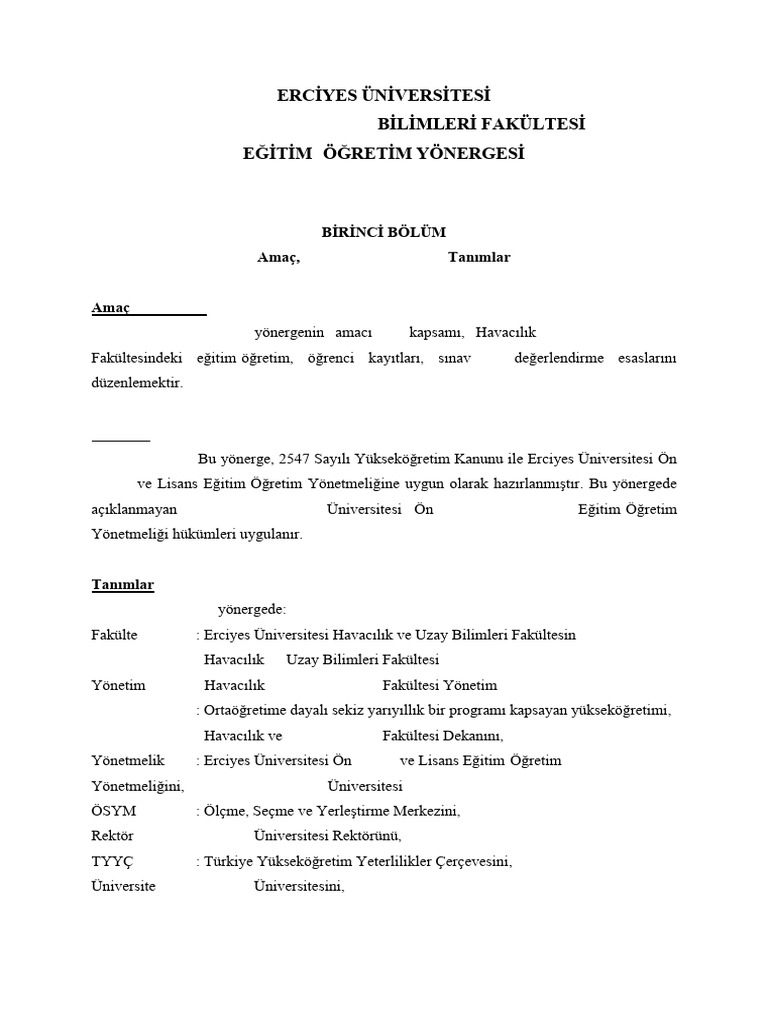 Hubf Yönetmelik | PDF