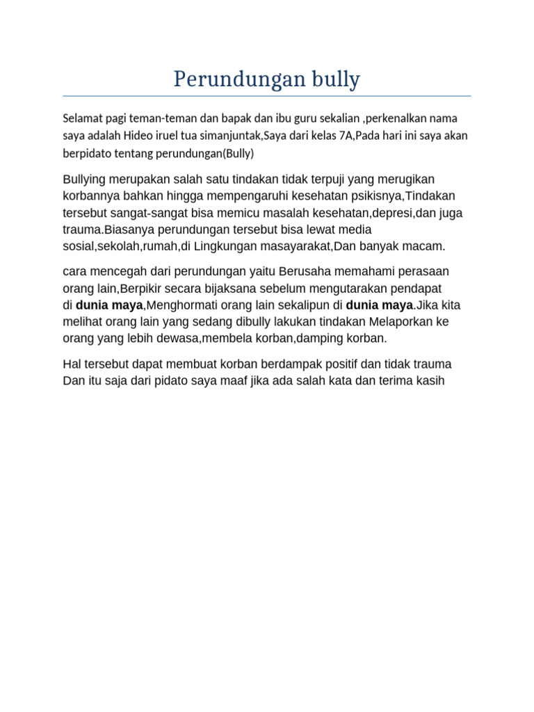 Perundungan bully | PDF