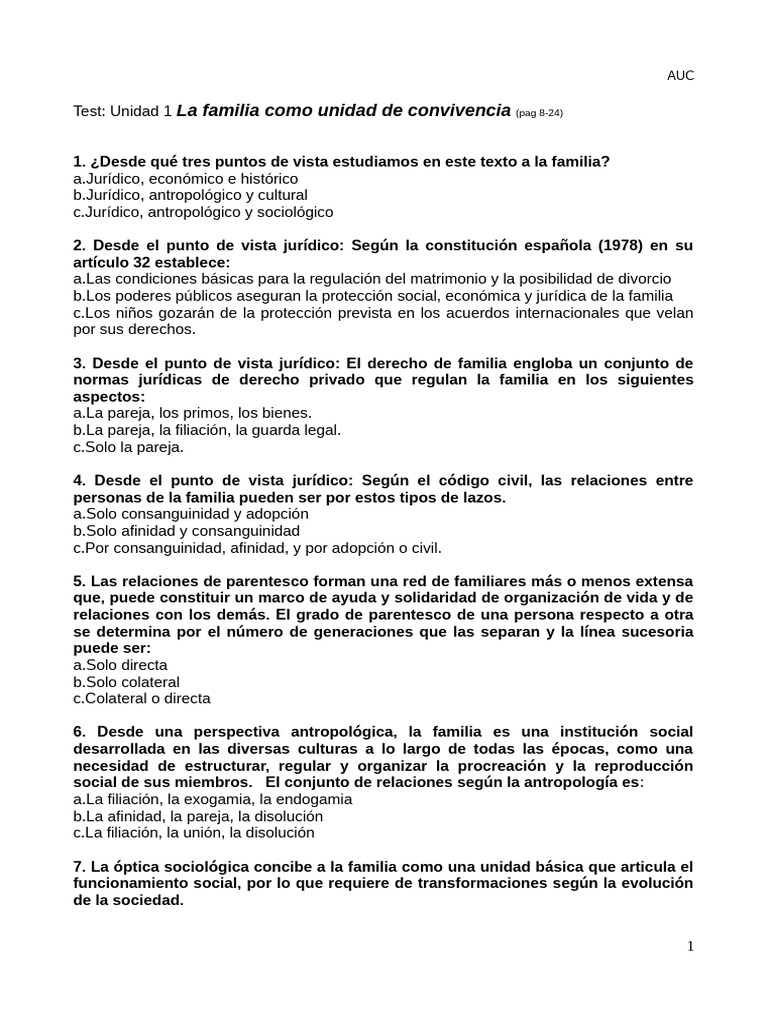 Estudio de la Familia: Perspectivas y Modelos | PDF | Familia | Parentesco