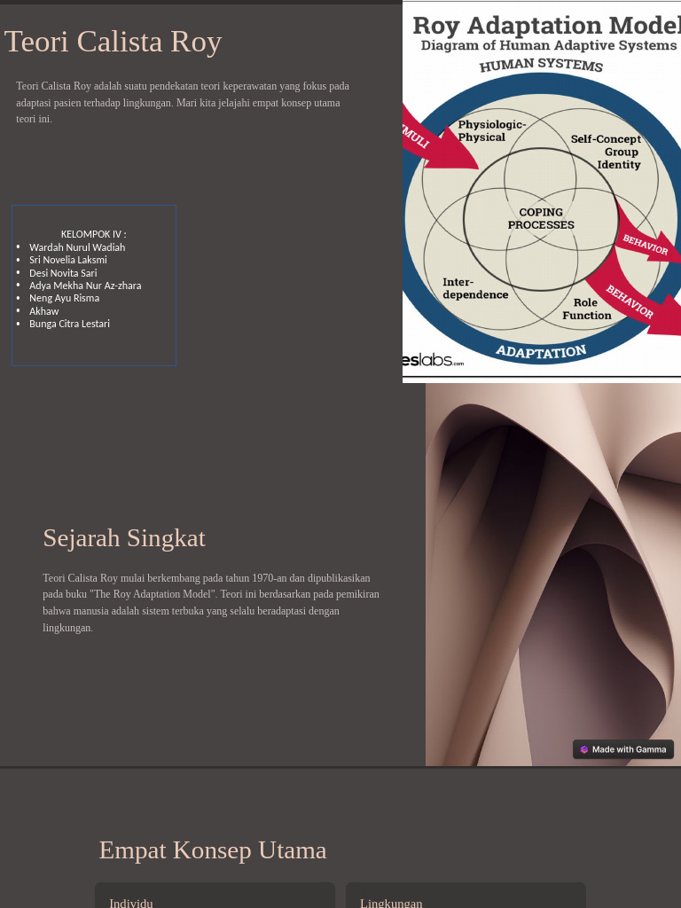 Teori Calista Roy 1 | PDF