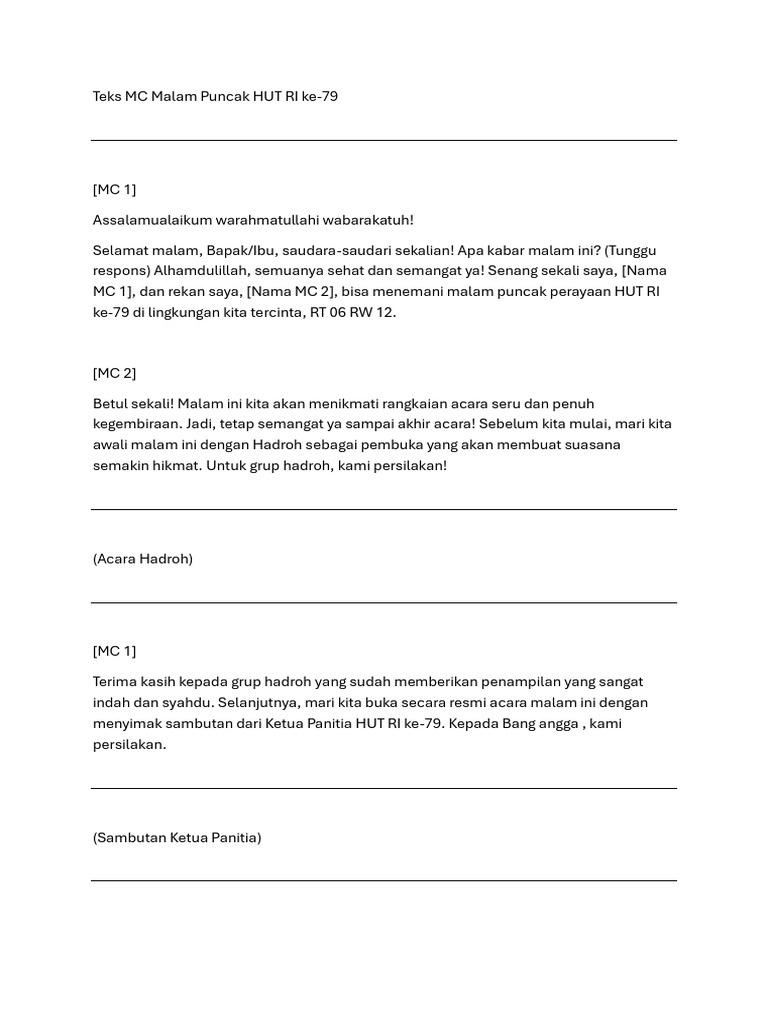 Teks MC | PDF