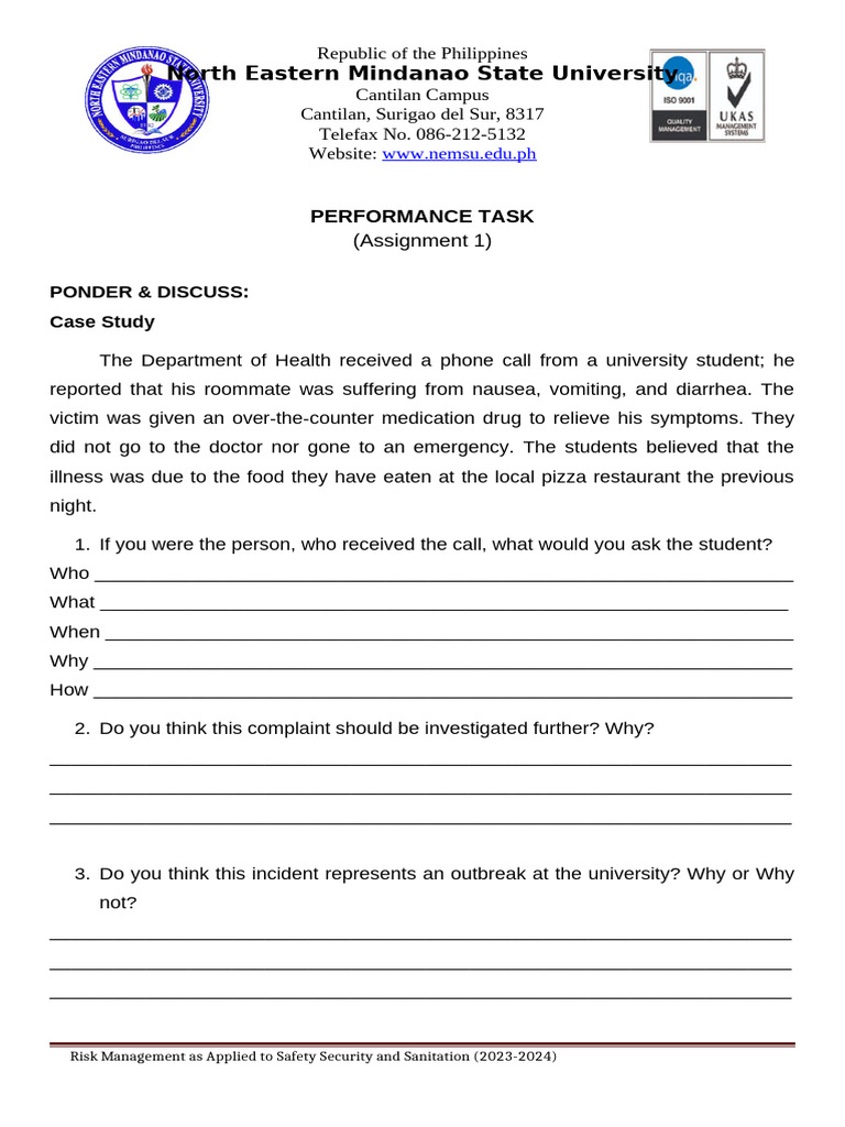 Kristine Toledo - Assignemnt 1-Case Study | PDF