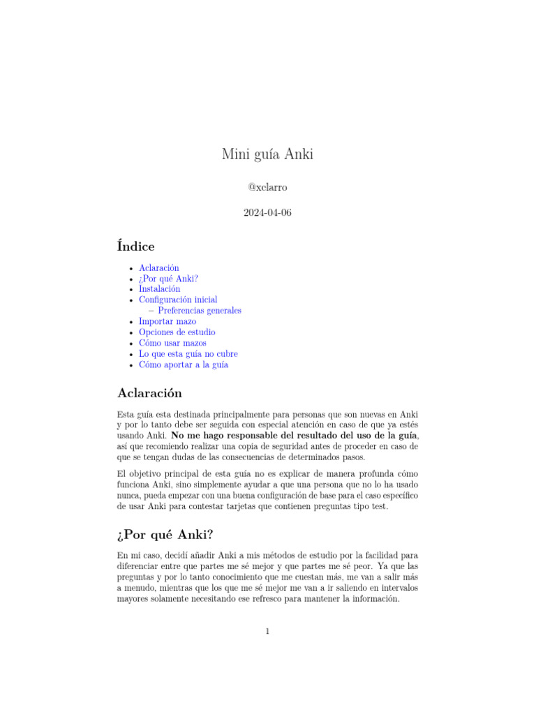 Mini Guia Anki | PDF