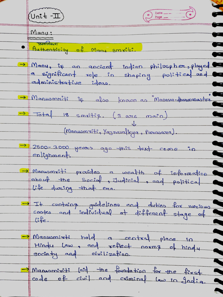 Manu & Authenticity of Manusmriti | PDF | Jurisprudence | Religious Law