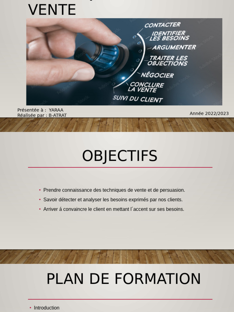 Techniques DE VENTE | PDF