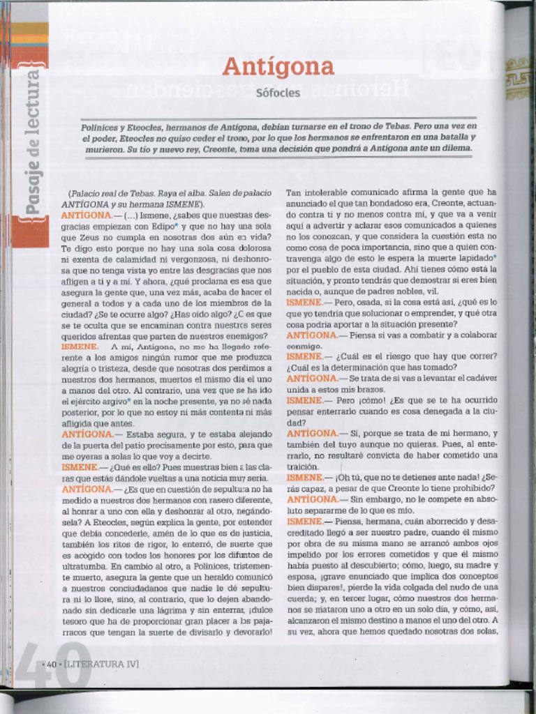 Antígona - Sófocles | PDF